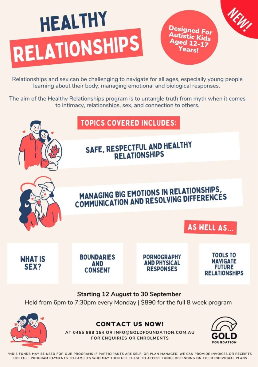 Healthy Relationships Program (ages 12-17) - Gold Foundation